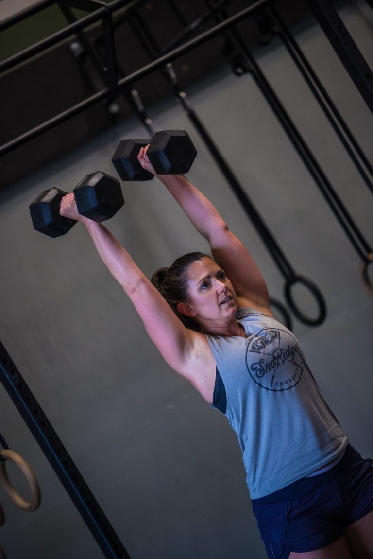 Push Press 2-2-2 & AMRAP 18 mins: Strict Pull-ups, Dumbbell Burpees and ...