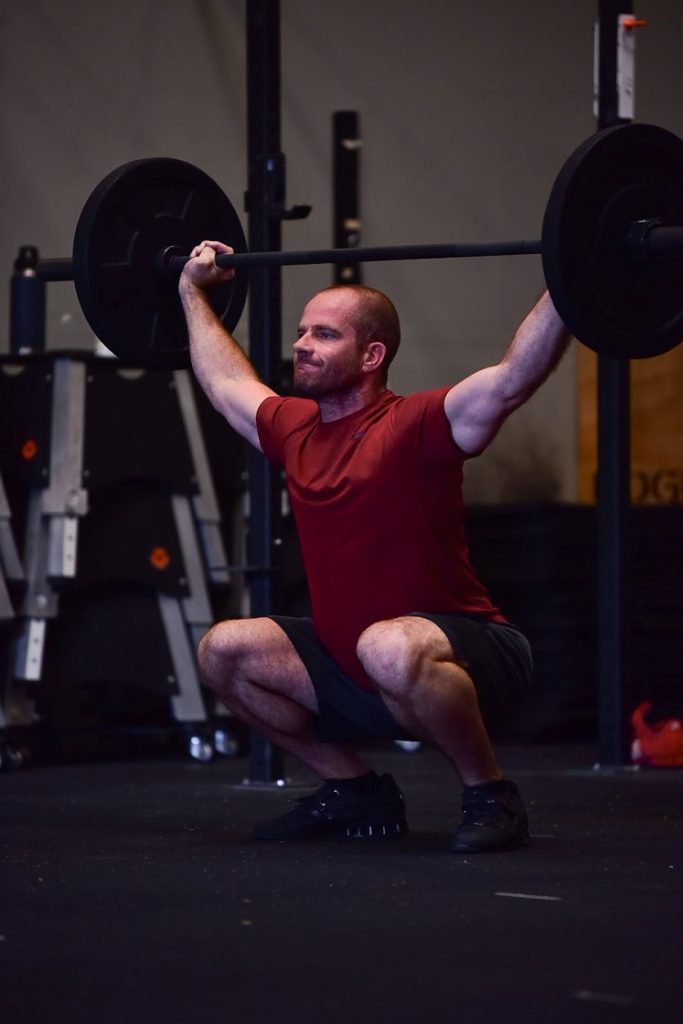 Overhead Squat 8-8-6-6 & 4 RFT: Hang Power Snatches and Air Squats ...
