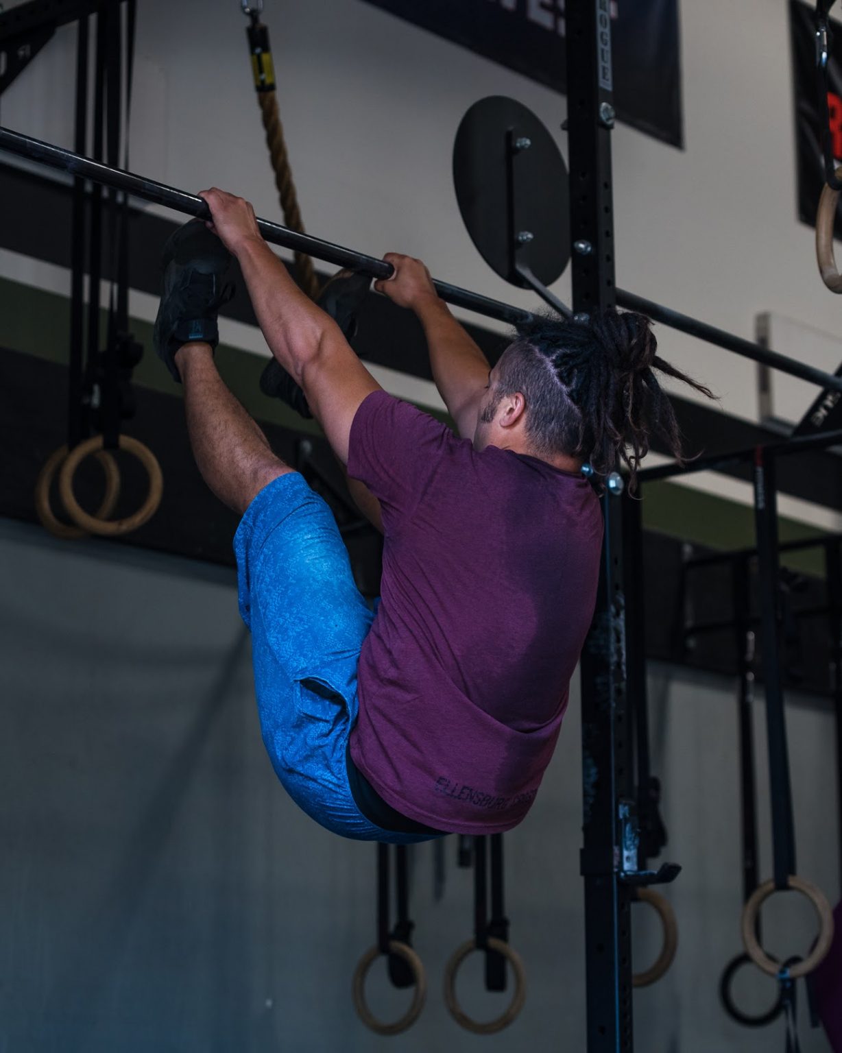 Clean Pull + Hang Squat Clean 1-1-1-1-1 & 4 RFT: Toes-to-bars ...