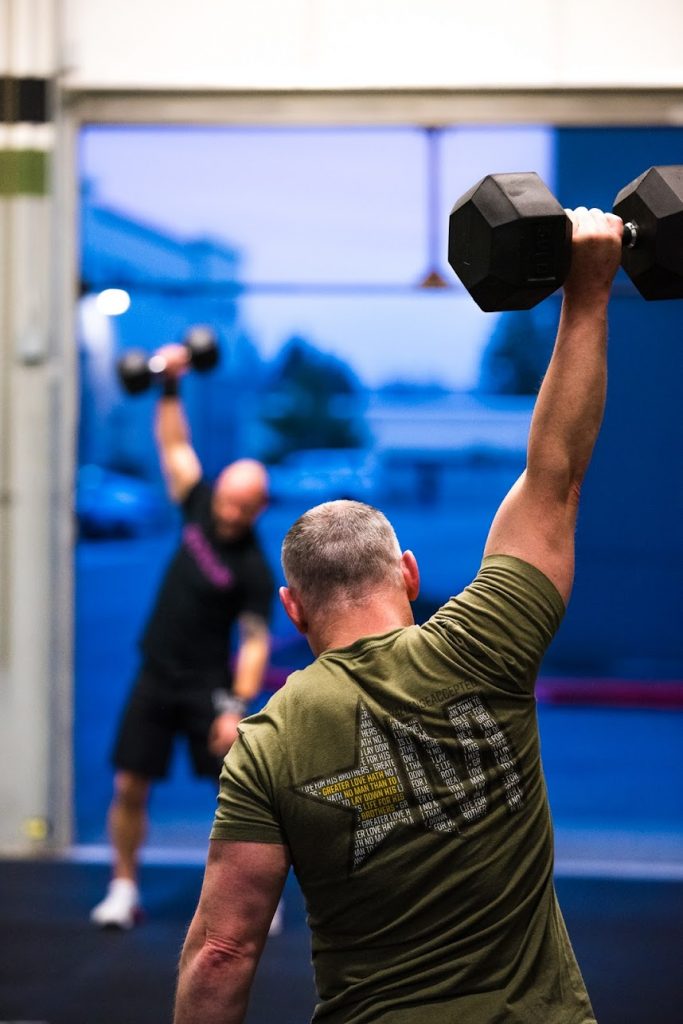 Front Squat 5-5-5-5 & FGB Style: Row Cal, Dumbbell Snatches, Double ...