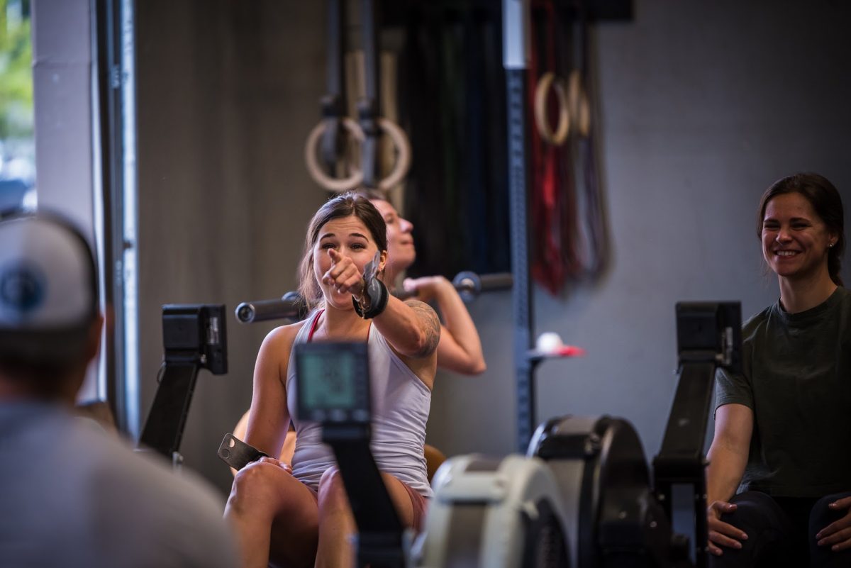 Team WOD: 2 RFT: Partner Rows, Deadlifts, Dumbbell Snatches, and Double Unders & Solo WOD: 4 RFT ...