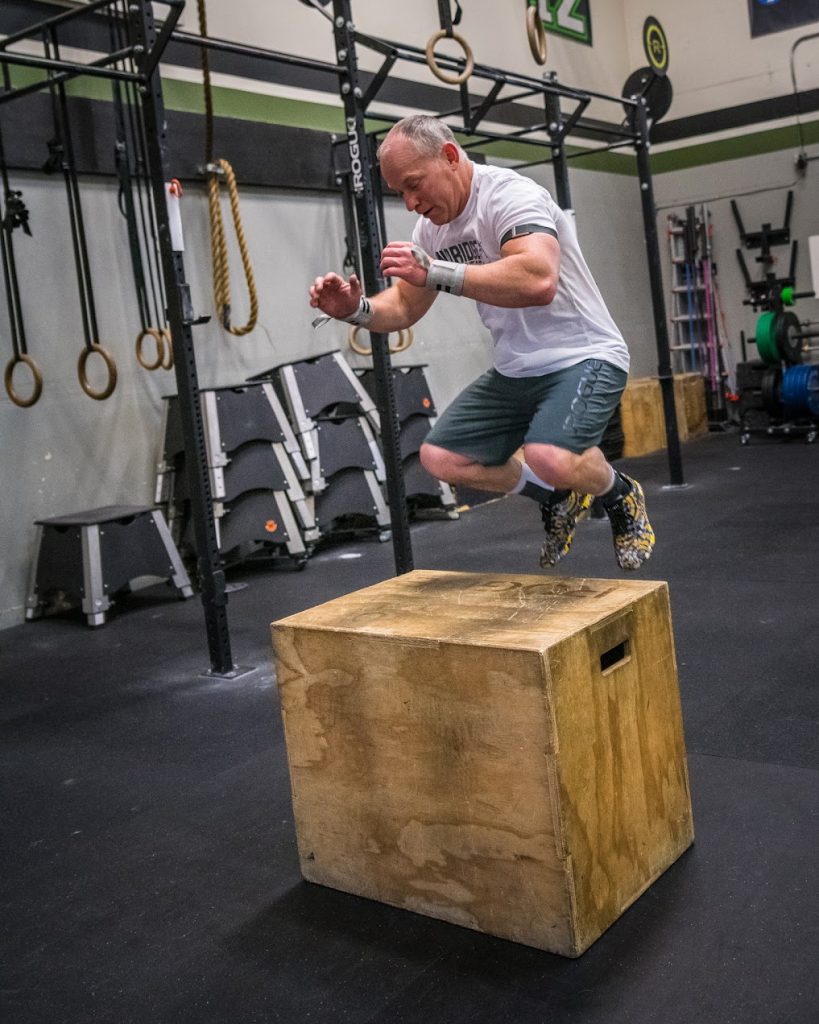 Push Press 6-6-6-6 & AMRAP 10 mins: Box Jumps, Push Press and Deadlifts ...