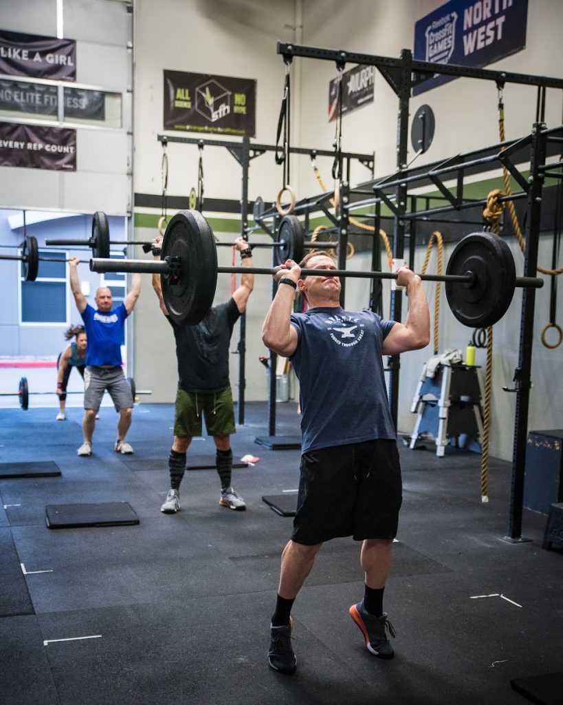 Team WOD: AMRAP 16 mins: Clean & Jerks, Burpees, and Front Squats